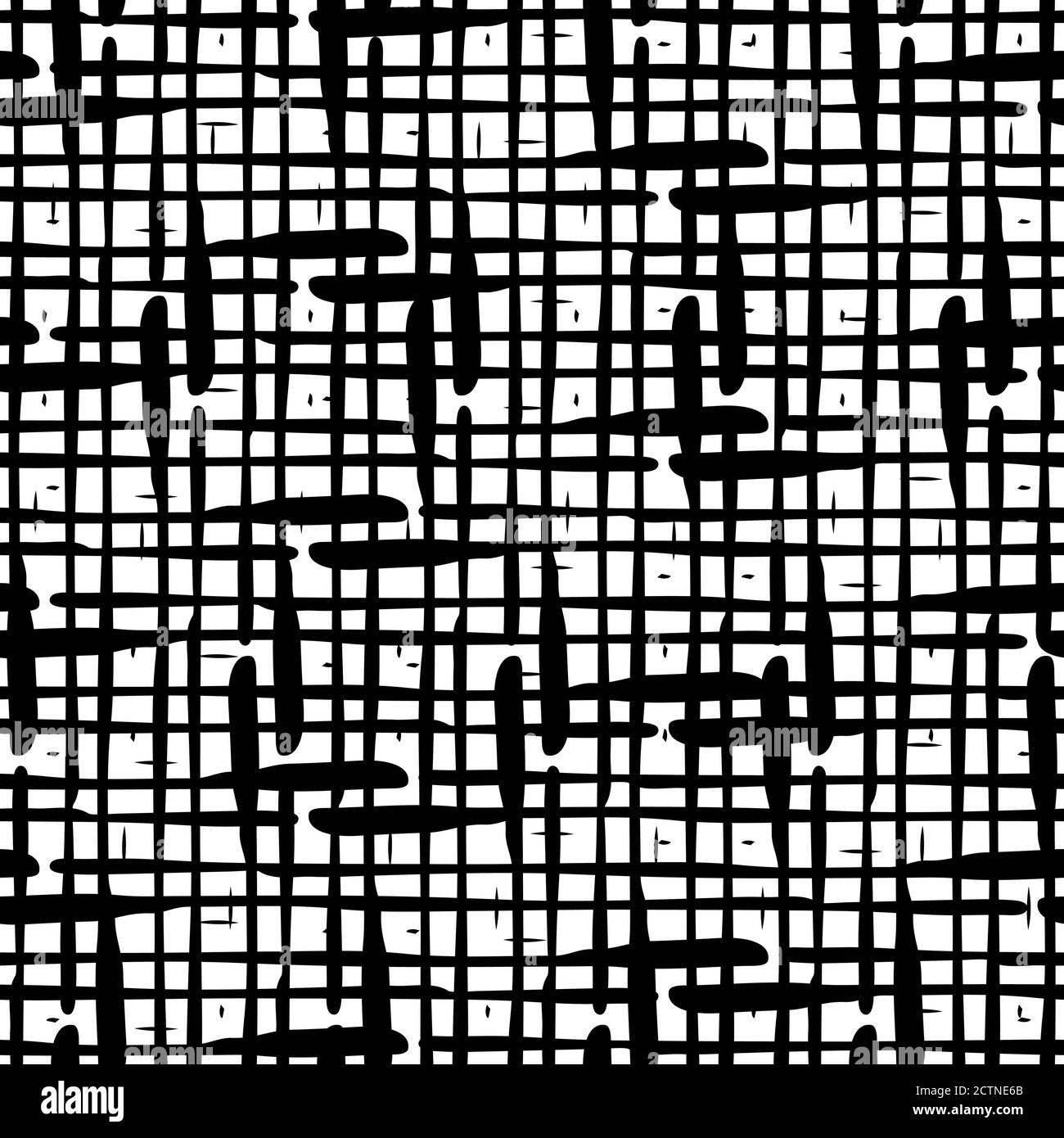 Vector burlap effect seamless pattern background. Hessian fiber texture ...