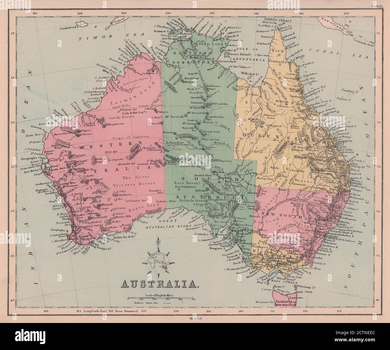 Australia in states. South Australia inc. Northern Territory. HUGHES ...