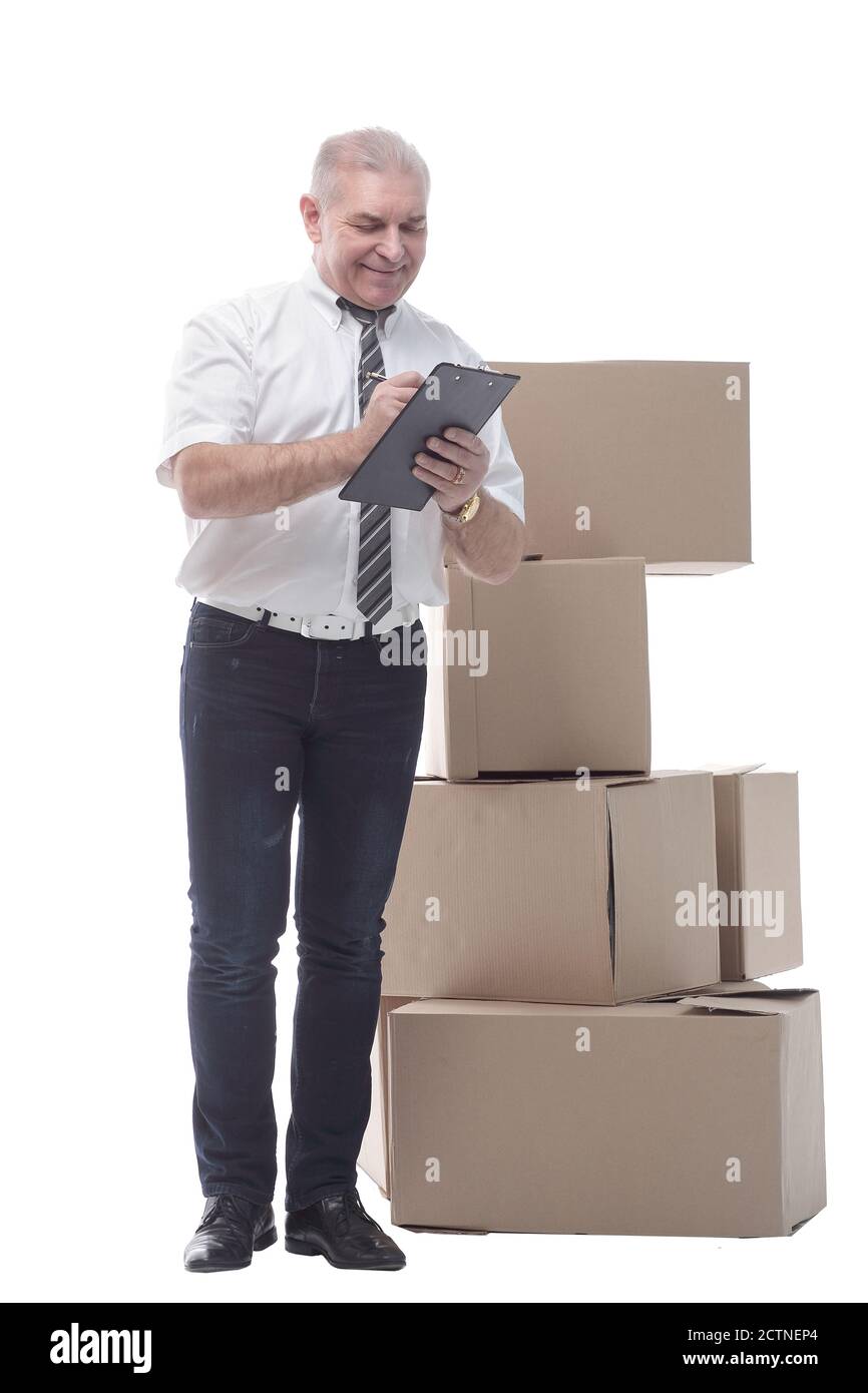 Signing for package Cut Out Stock Images & Pictures - Alamy