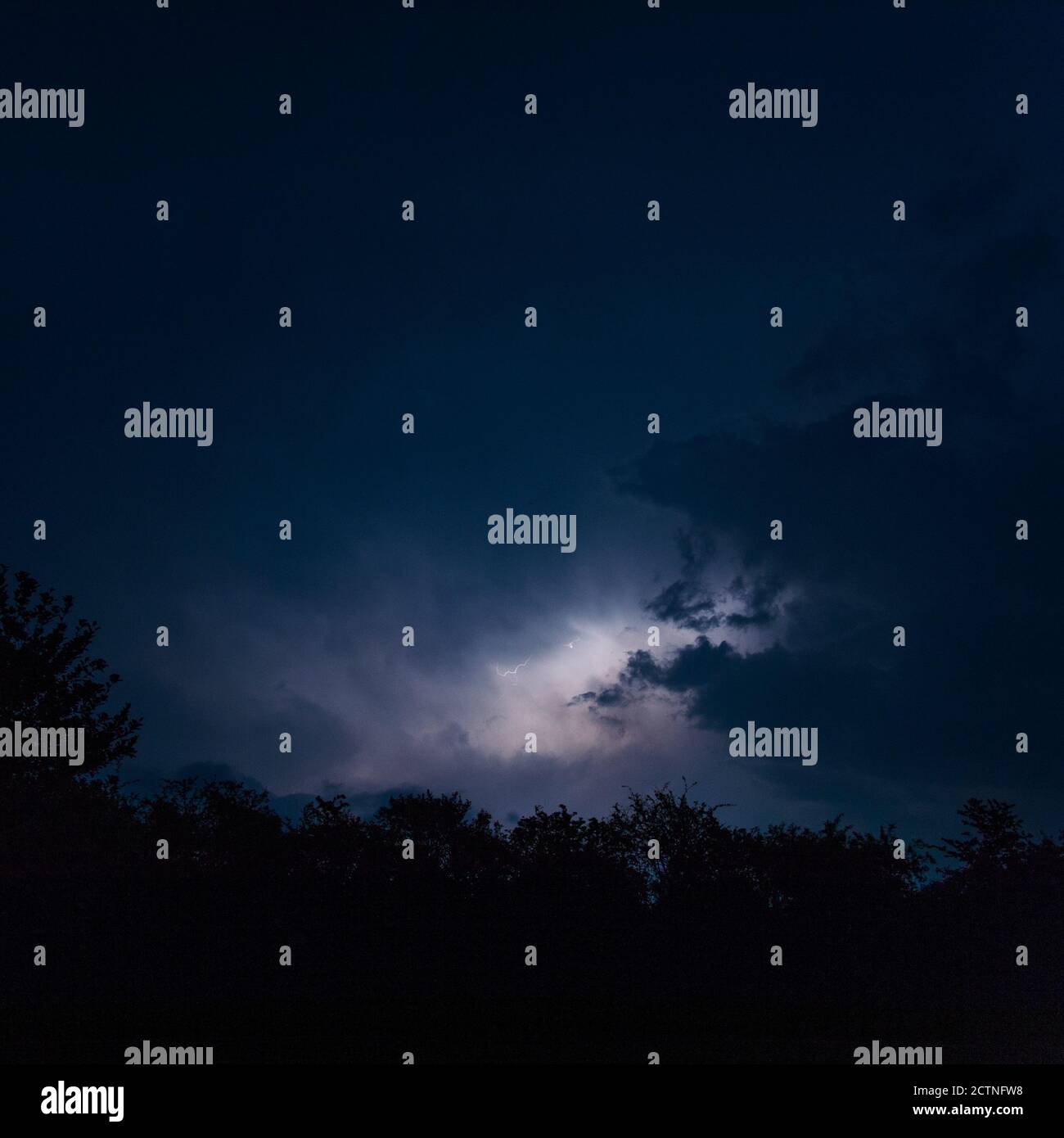Lightning storm, night sky, flash of lightning Stock Photo - Alamy