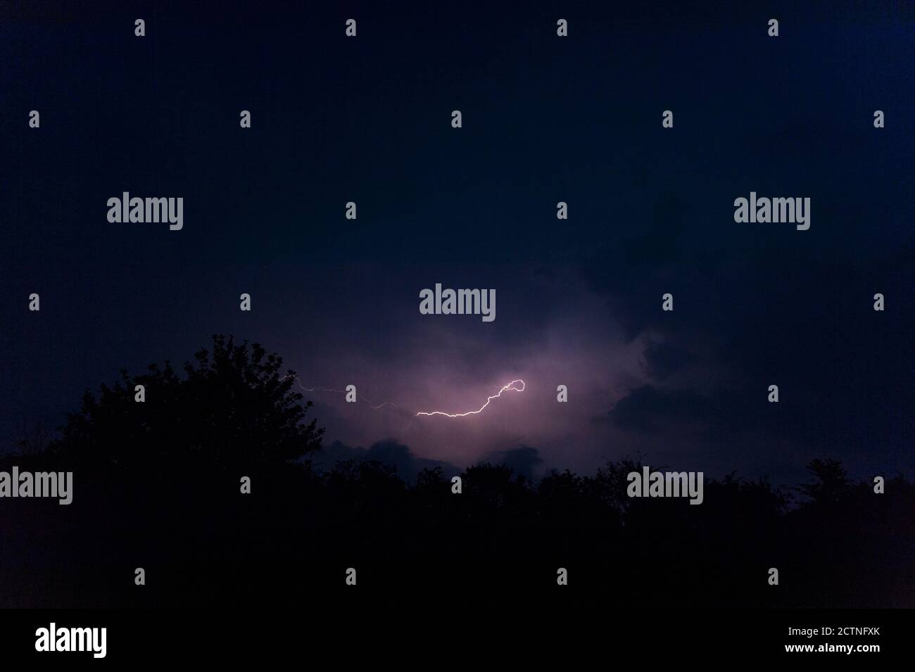 Lightning storm, night sky Stock Photo - Alamy
