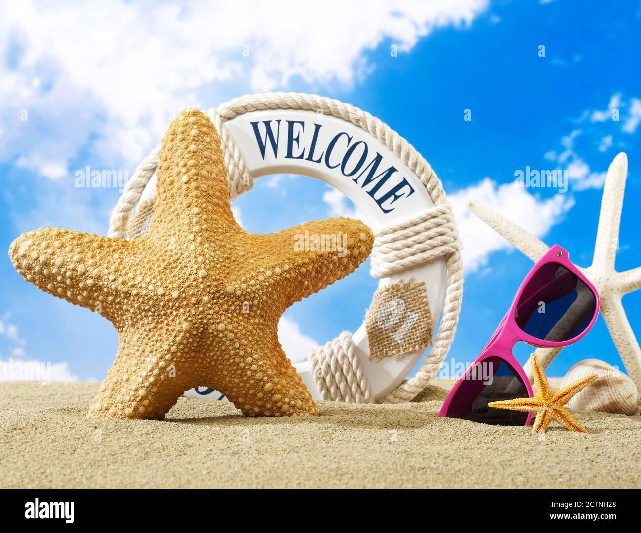 Welcome to the beach Stock Photo - Alamy