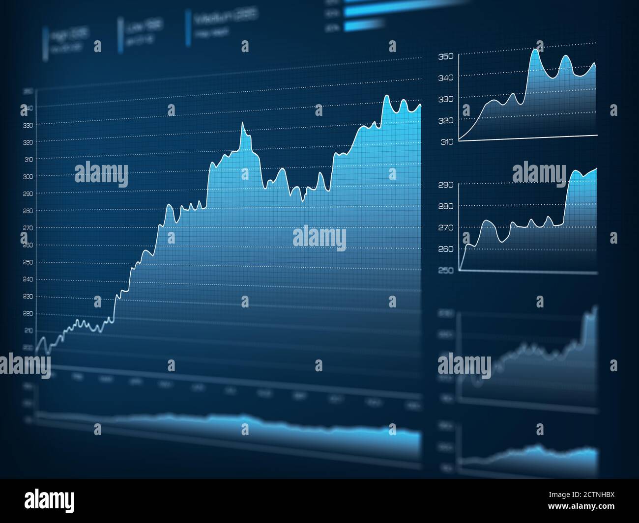 Business evolution graph Stock Photo - Alamy