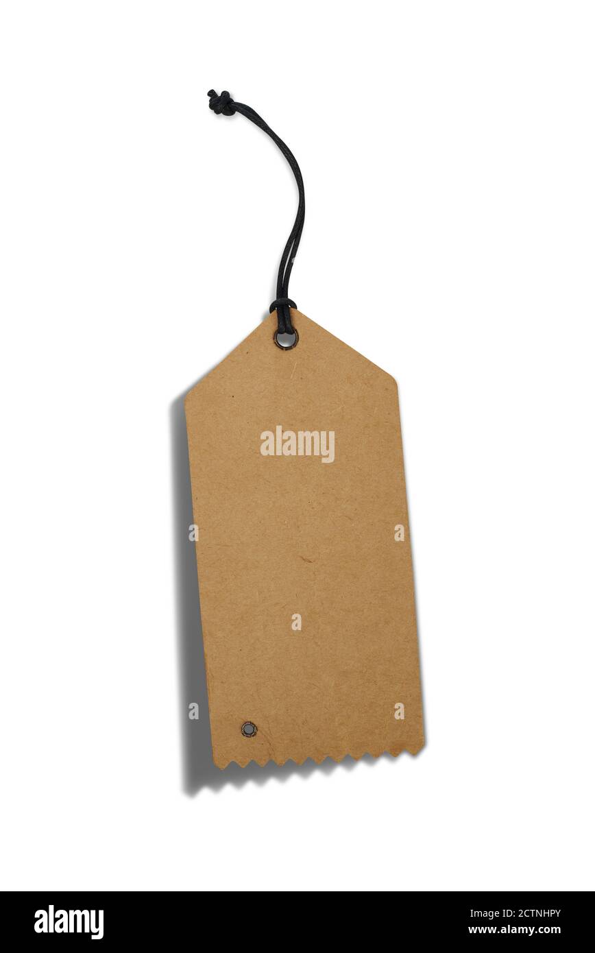 Price tag isolated on white Stock Photo - Alamy