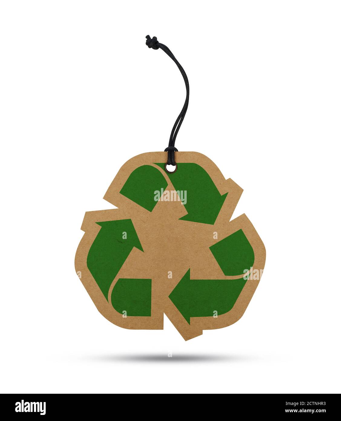 Recycle tag isolated on white Stock Photo - Alamy