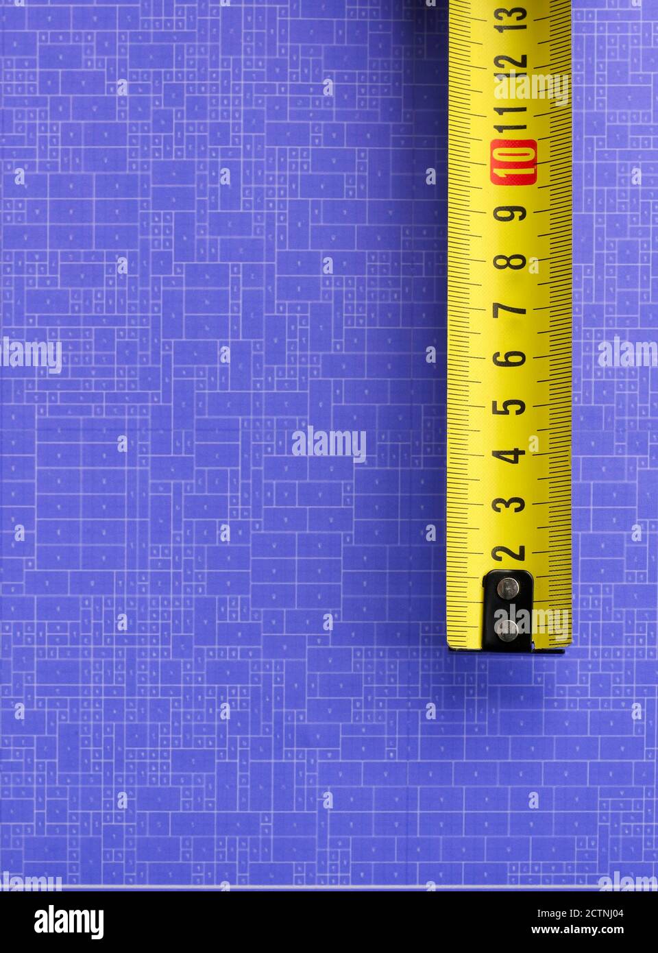 Measuring tape blueprints on hi-res stock photography and images - Alamy