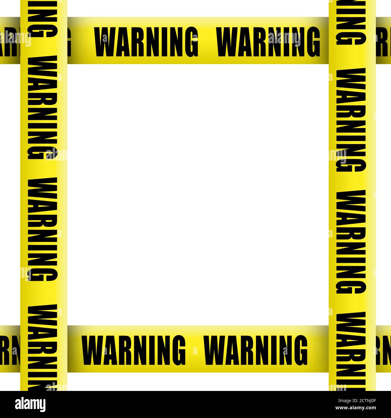 Warning tape frame Stock Photo - Alamy