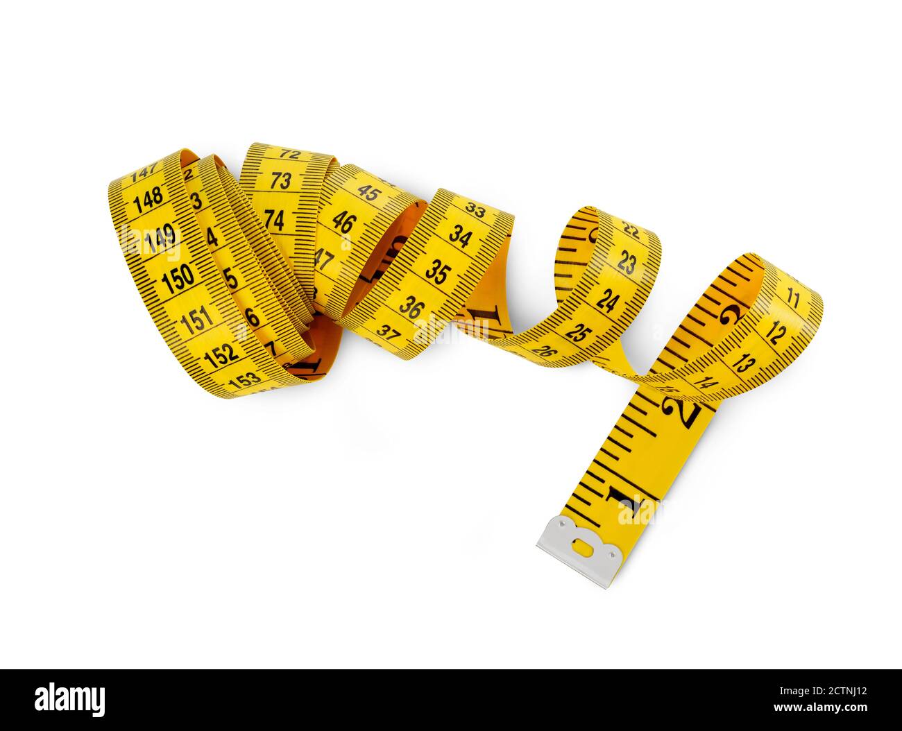 Tape measure aerial view Stock Photo - Alamy
