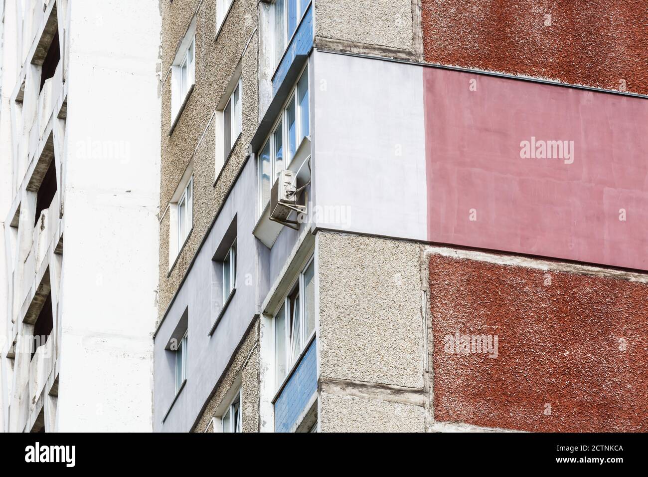 Building facade renovation, house reconstruction, repair Stock Photo ...
