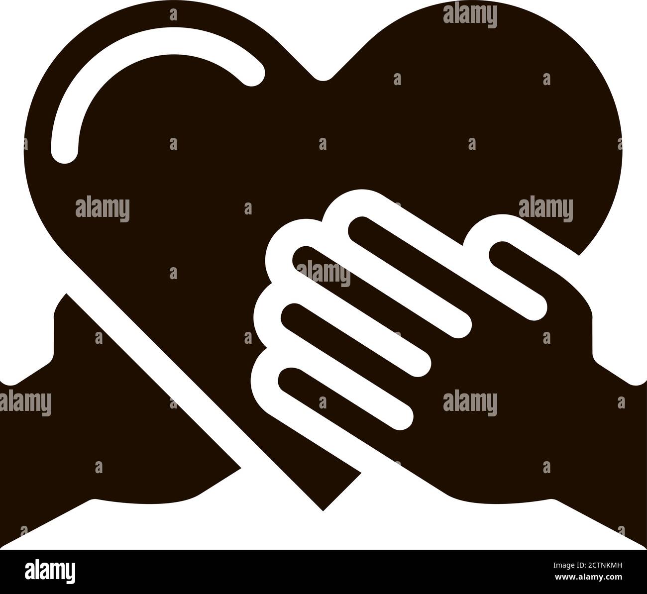 Volunteers Support Hand Hold Vector Icon Stock Vector Image & Art - Alamy