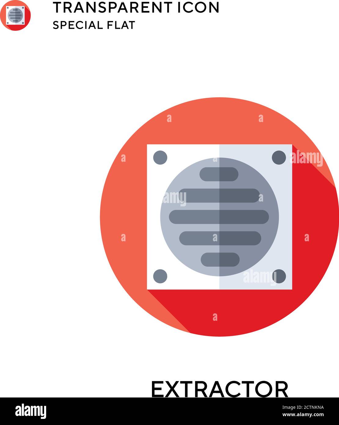 Extractor vector icon. Flat style illustration. EPS 10 vector Stock ...