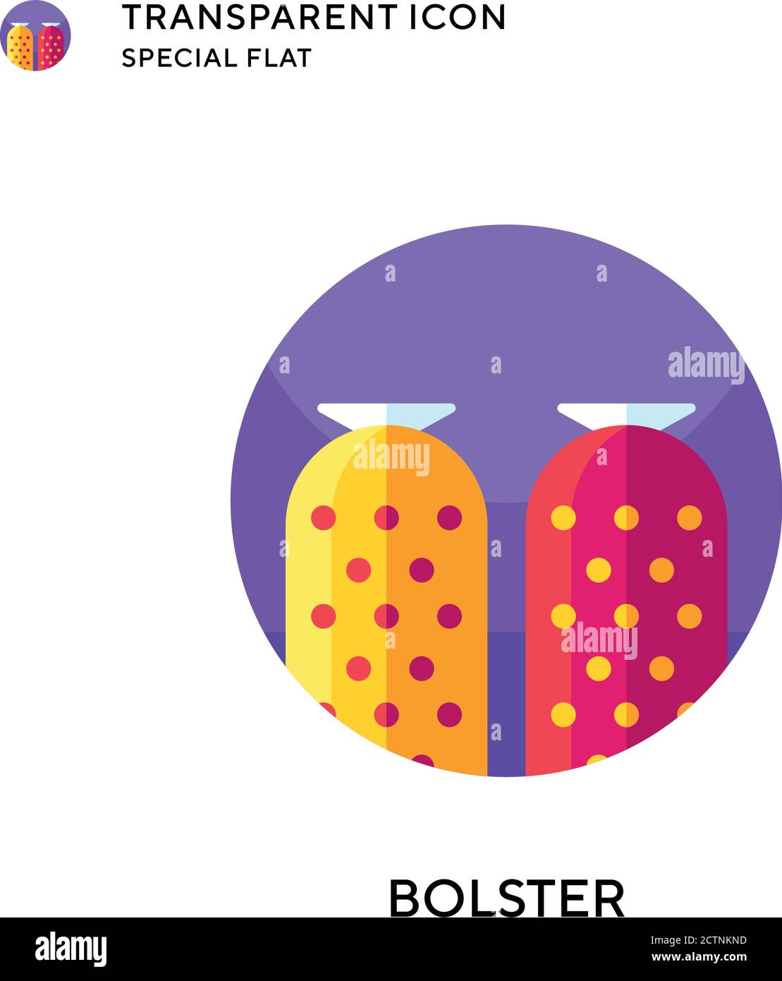 Bolster vector icon. Flat style illustration. EPS 10 vector Stock ...