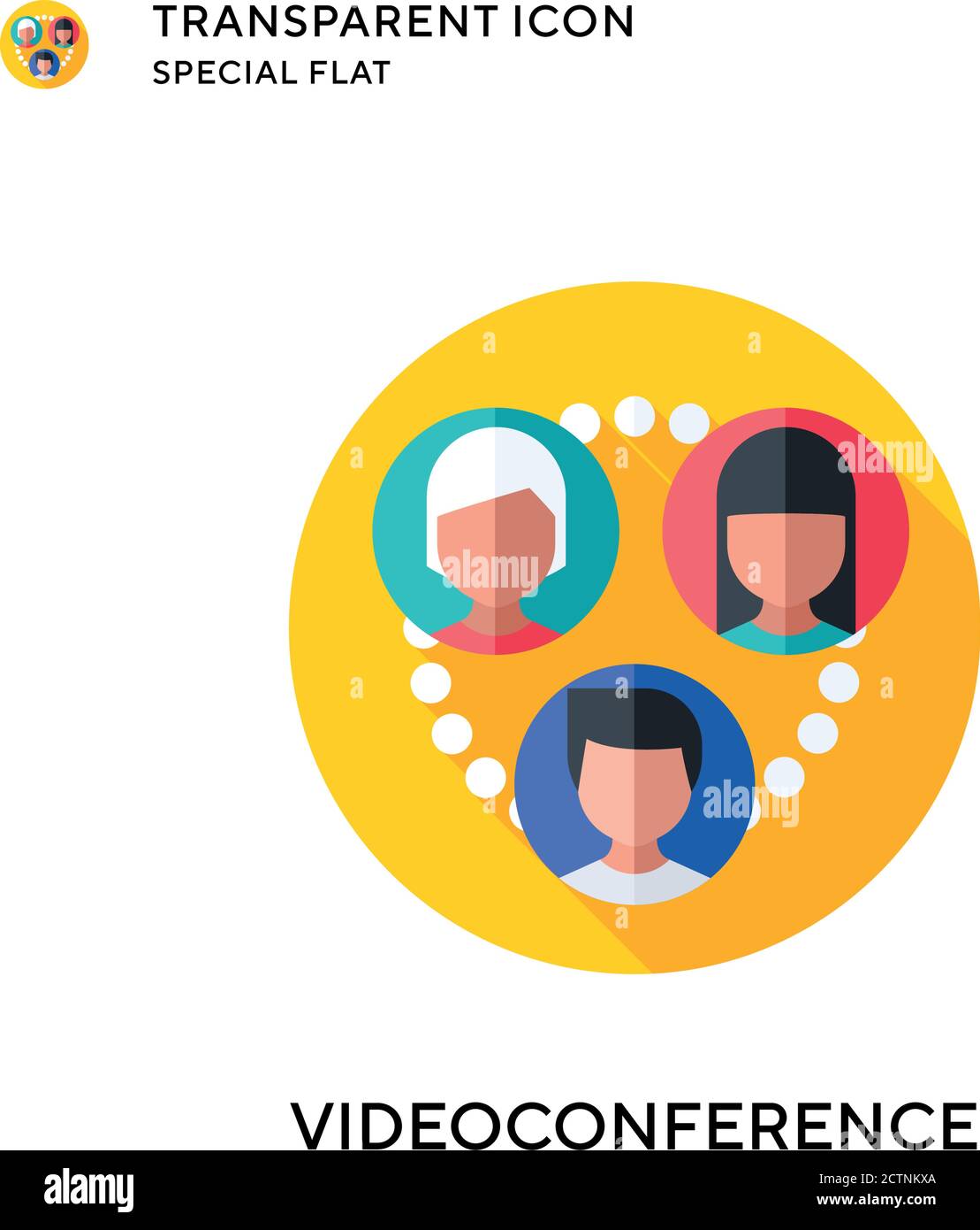 Videoconference view Stock Vector Images - Alamy