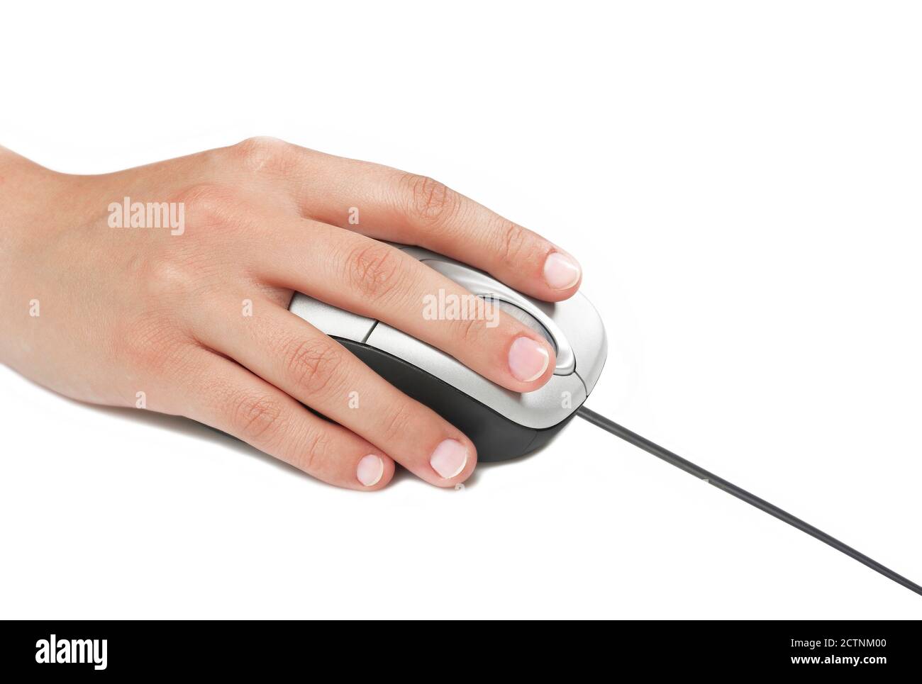 Using a computer mouse Stock Photo - Alamy