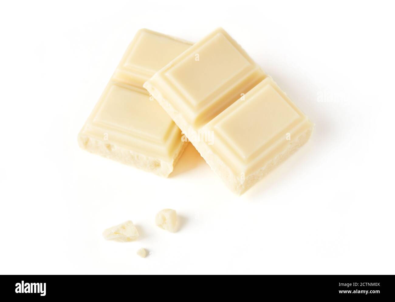 White chocolate bars isolated Stock Photo - Alamy