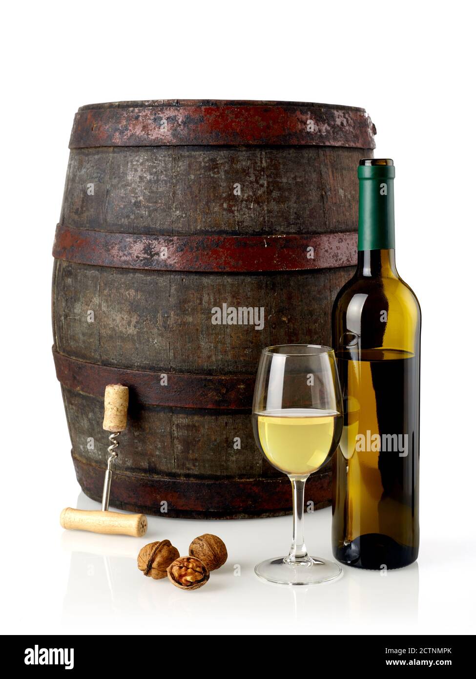 Wine and barrel Stock Photo - Alamy