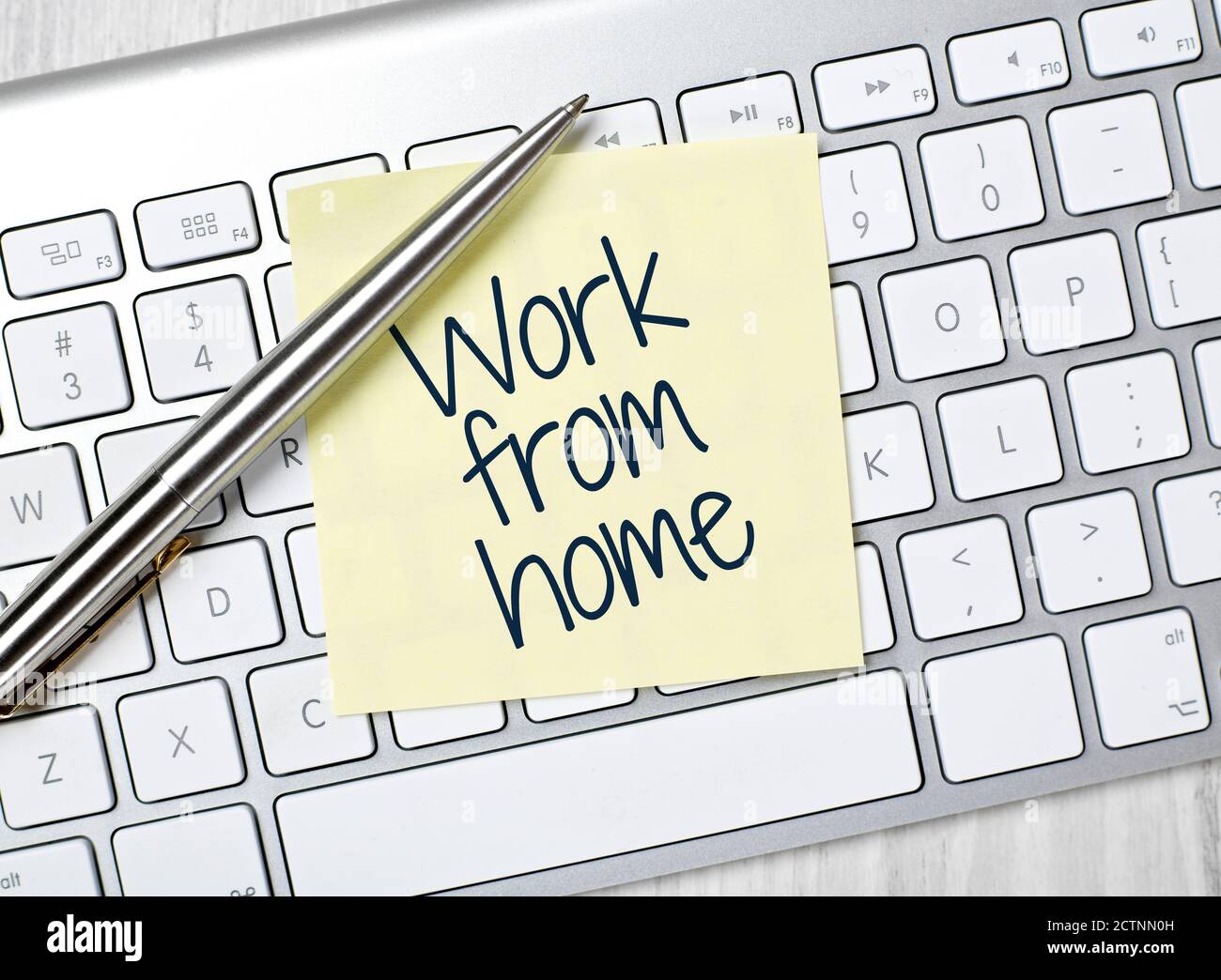 Work from home on post-it Stock Photo - Alamy