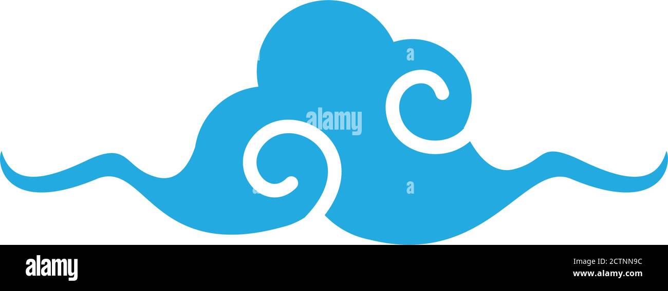 chinese cloud sky isolated icon vector illustration design Stock Vector ...