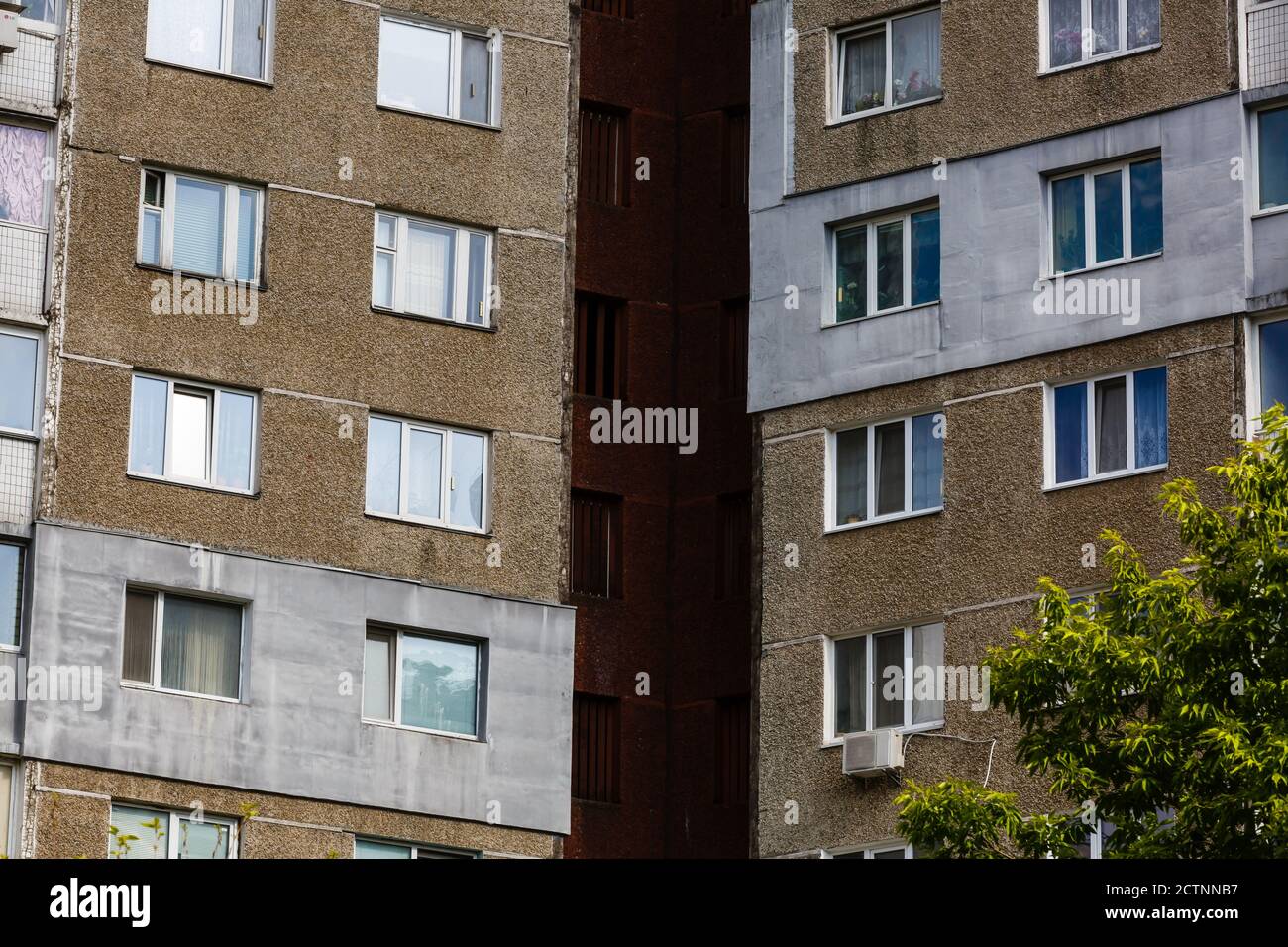 Building facade renovation, house reconstruction, repair Stock Photo ...