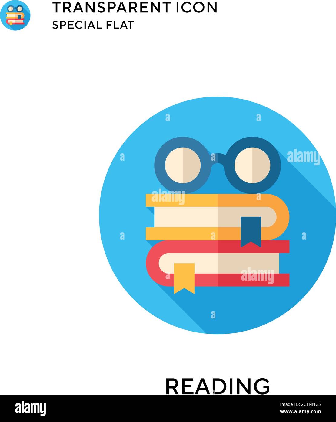 Reading vector icon. Flat style illustration. EPS 10 vector Stock ...