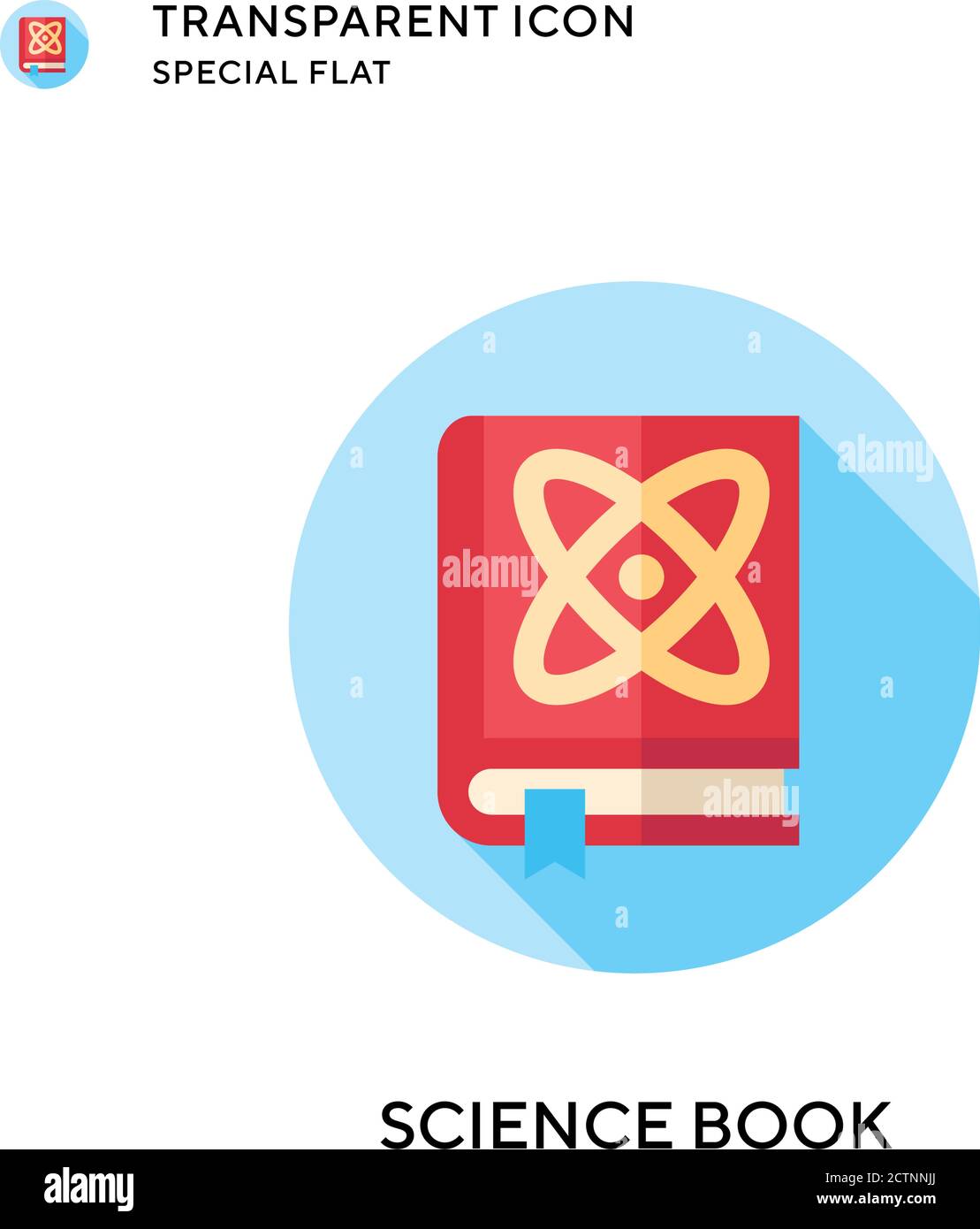 Science book vector icon. Flat style illustration. EPS 10 vector Stock ...