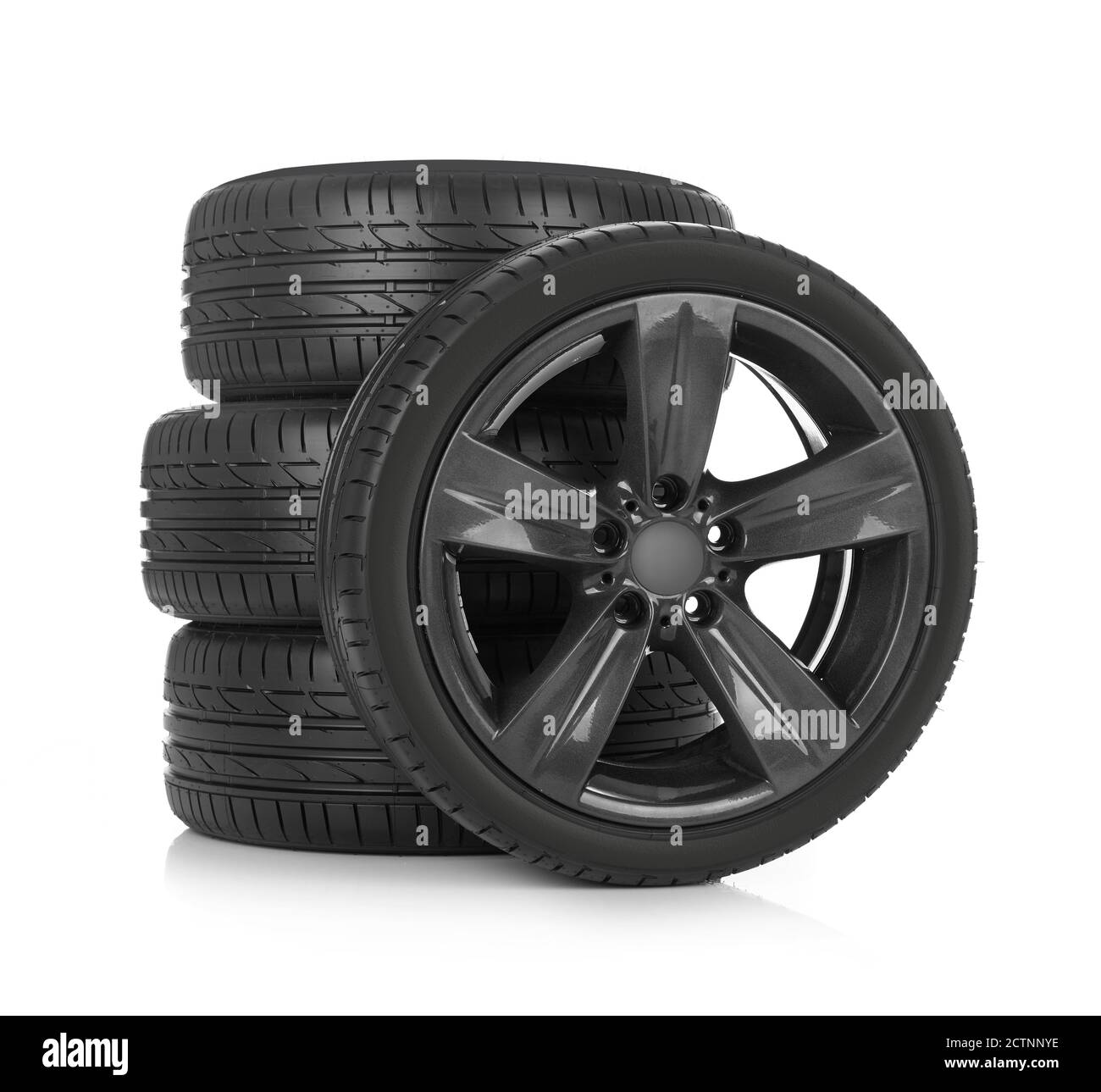 Car tires isolated on white Stock Photo - Alamy