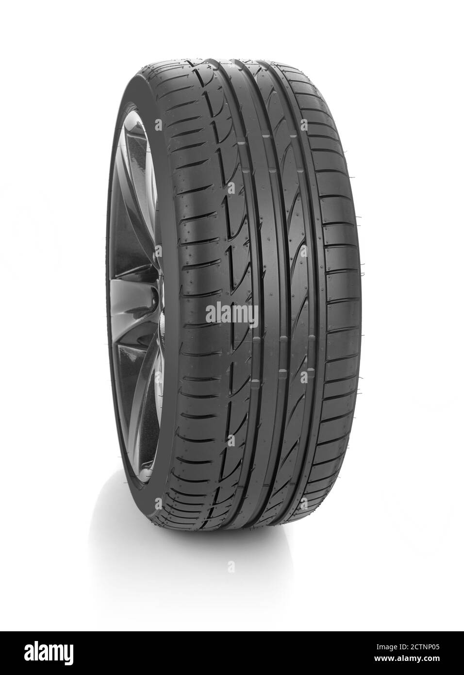 Car tire isolated on white Stock Photo - Alamy
