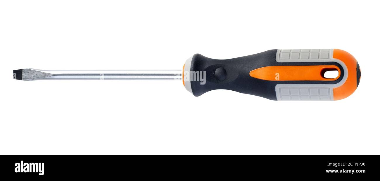 Screwdriver on white background Stock Photo - Alamy