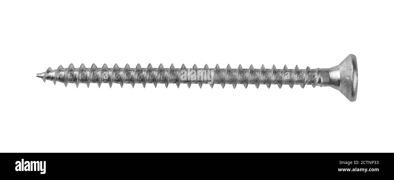 Screw on white background Stock Photo - Alamy