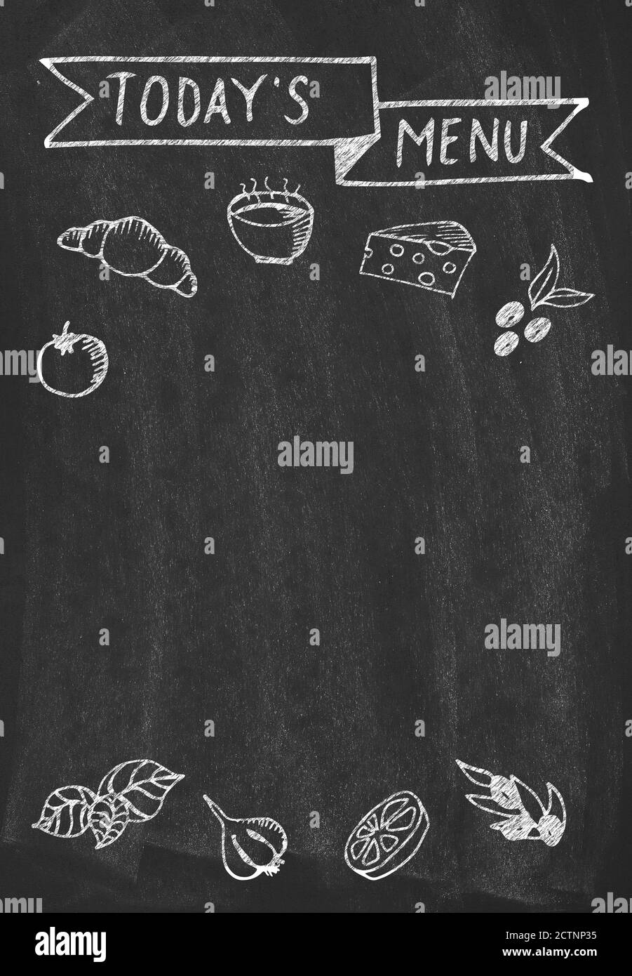 Todays menu Black and White Stock Photos & Images - Alamy