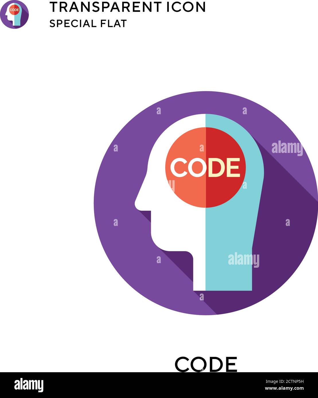 Code vector icon. Flat style illustration. EPS 10 vector Stock Vector ...