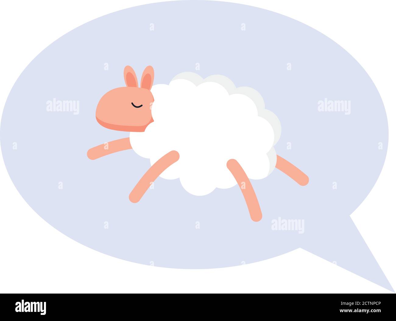 insomnia sheep in bubble vector design Stock Vector Image & Art - Alamy