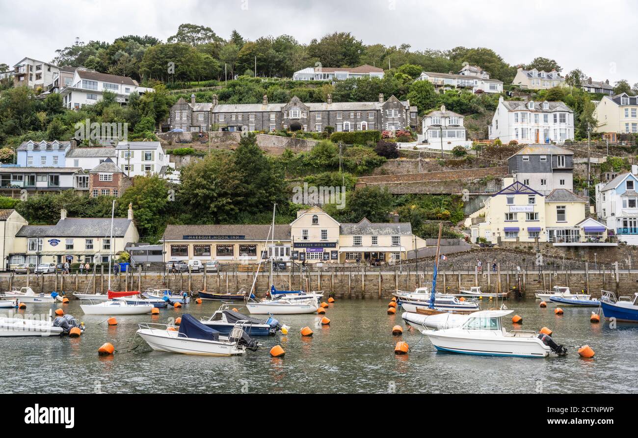 View of West Looe across the River Looe from the quay at East Looe ...