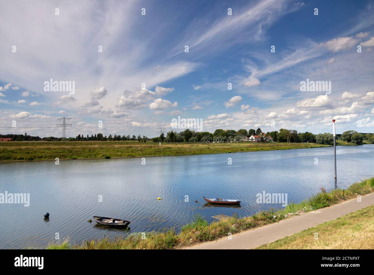 View over the river Maas Stock Photo - Alamy