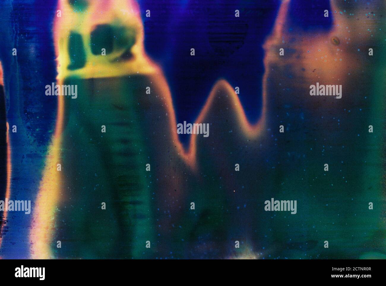 Vintage distressed blurry and grained photo background. Damaged camera ...