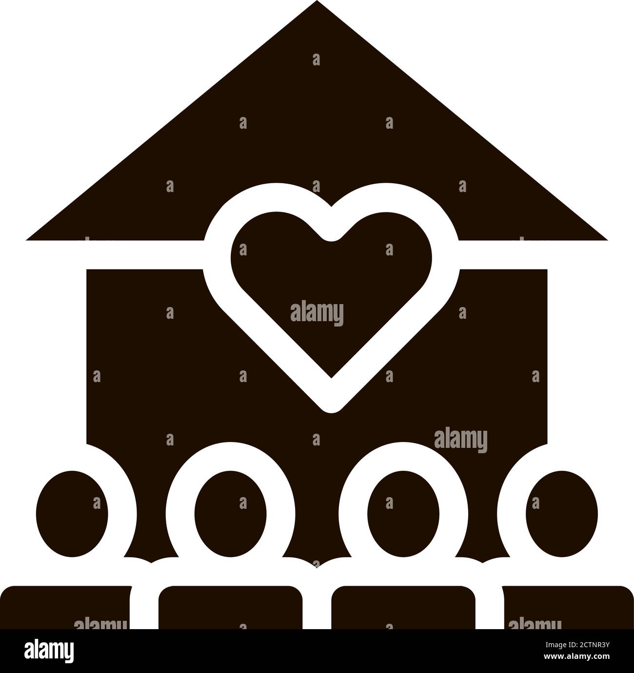 Volunteers building house Stock Vector Images - Alamy