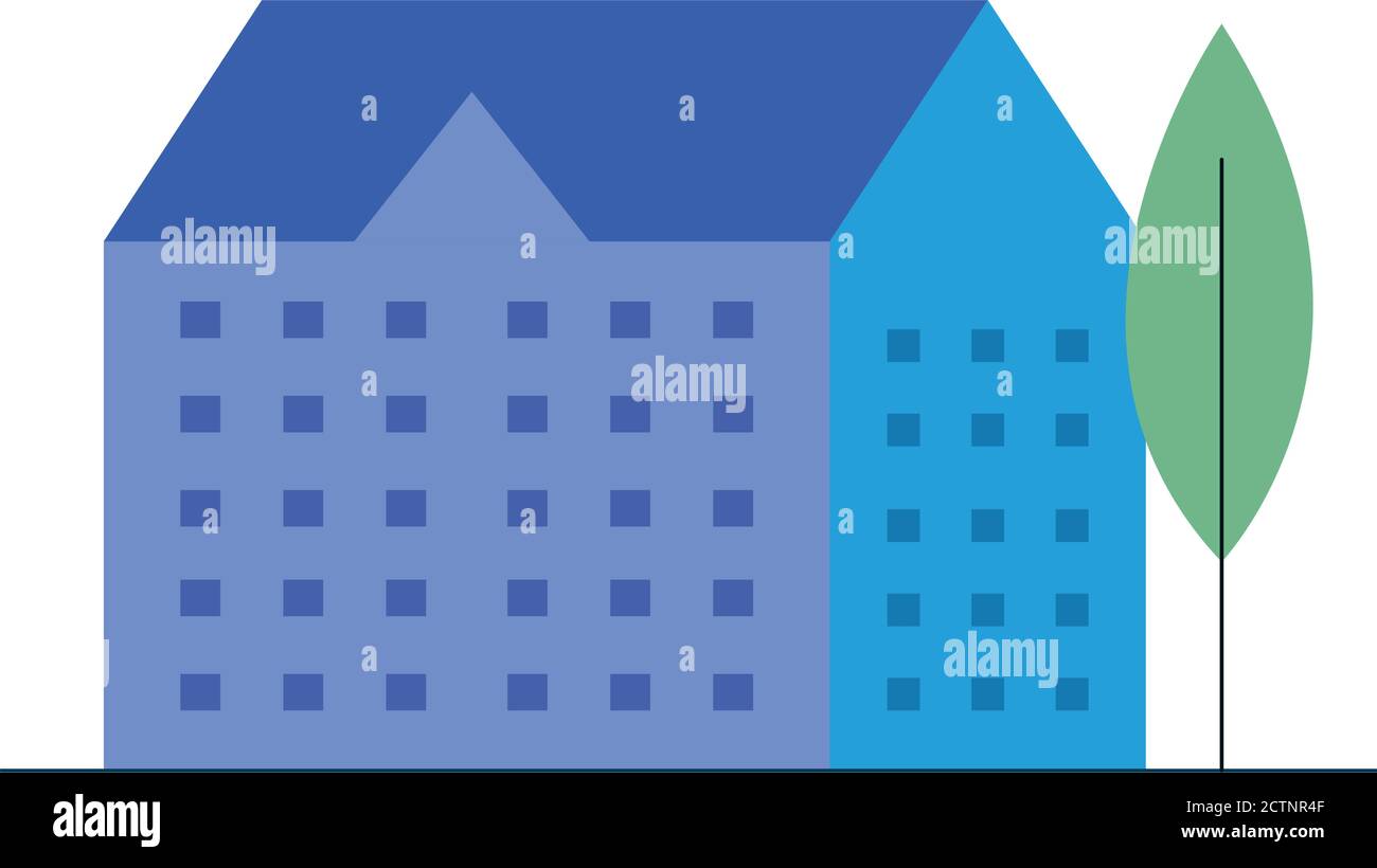 house with tree vector design Stock Vector Image & Art - Alamy