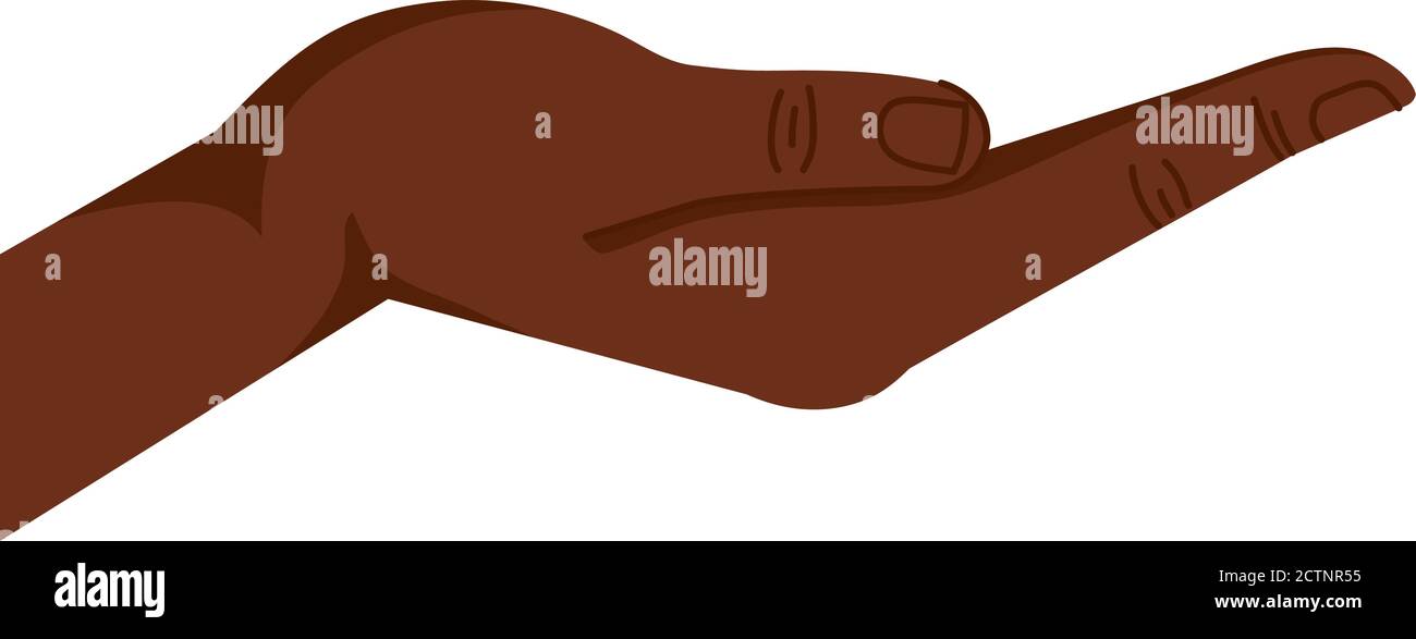 black open hand vector design Stock Vector Image & Art - Alamy