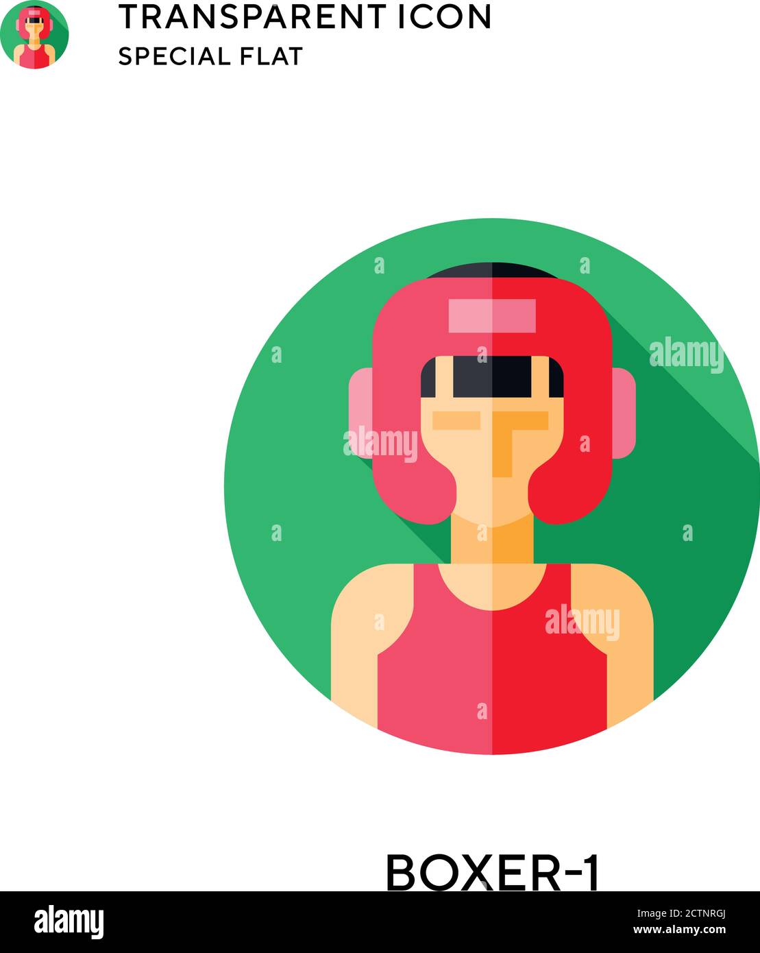 Female boxer training competition Stock Vector Images - Alamy