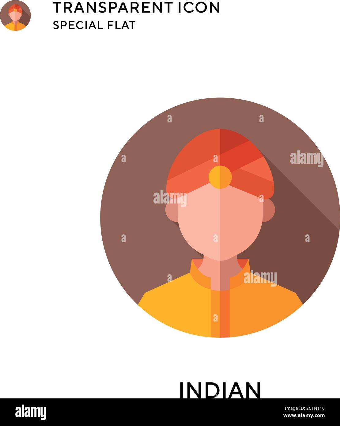 Indian vector icon. Flat style illustration. EPS 10 vector Stock Vector ...