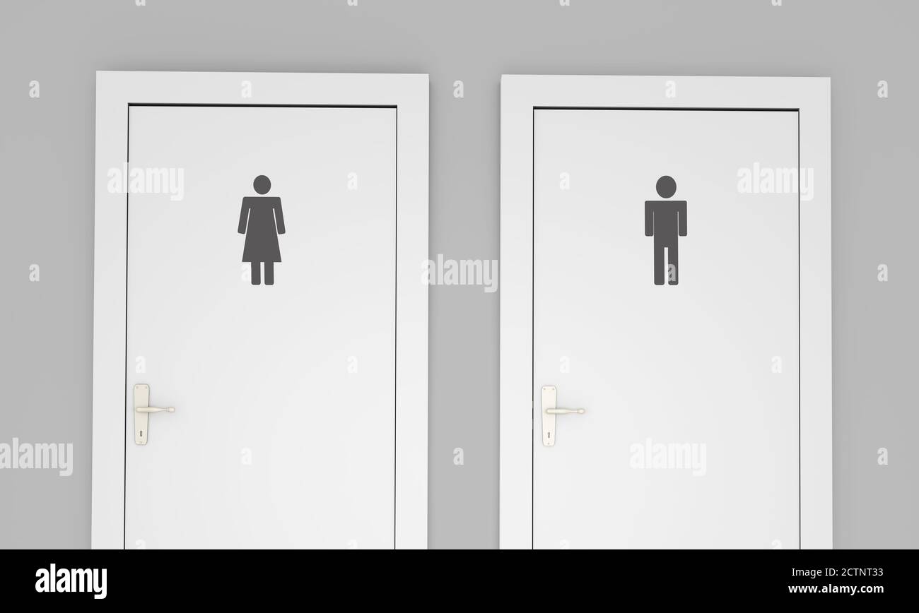 Public restroom doors hi-res stock photography and images - Alamy