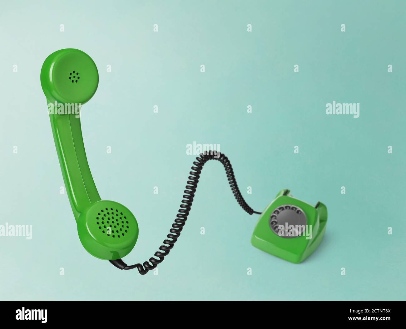 Vintage telephone on colored hi-res stock photography and images - Alamy