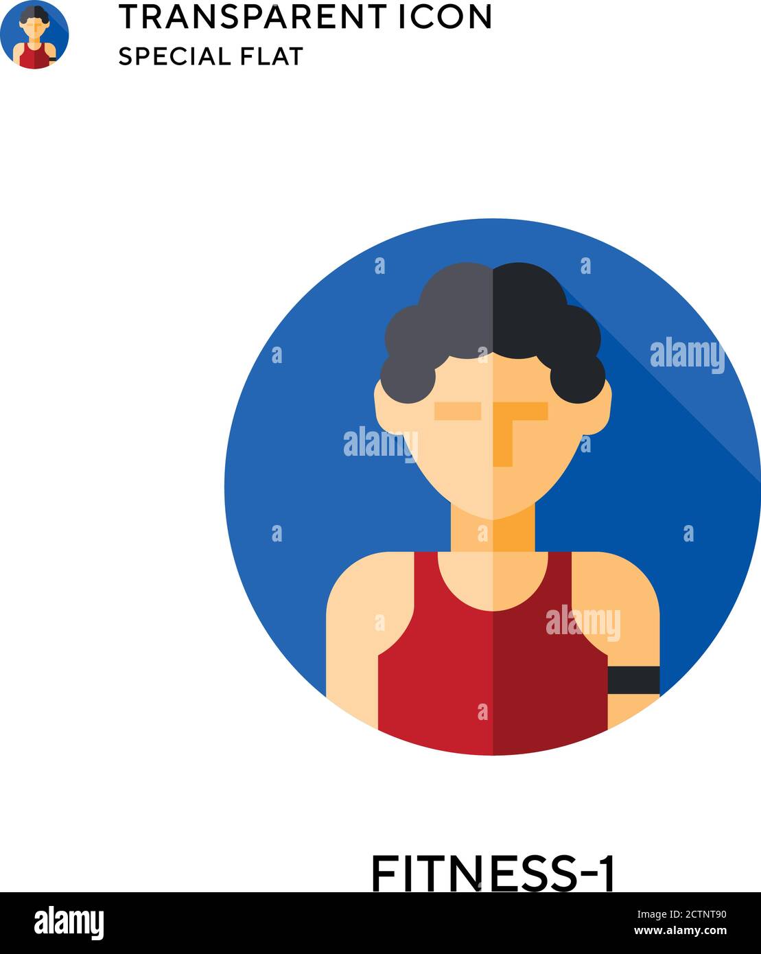 Fitness-1 vector icon. Flat style illustration. EPS 10 vector Stock ...