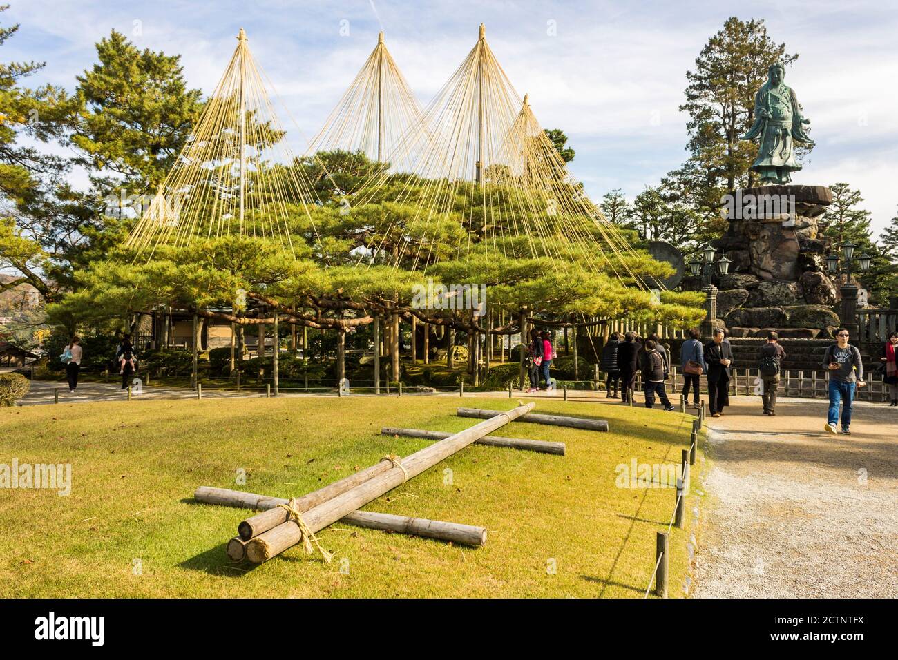 Kanazawa, Japan. Statue of Yamato Takeru no Mikoto, or Prince Ousu, a ...