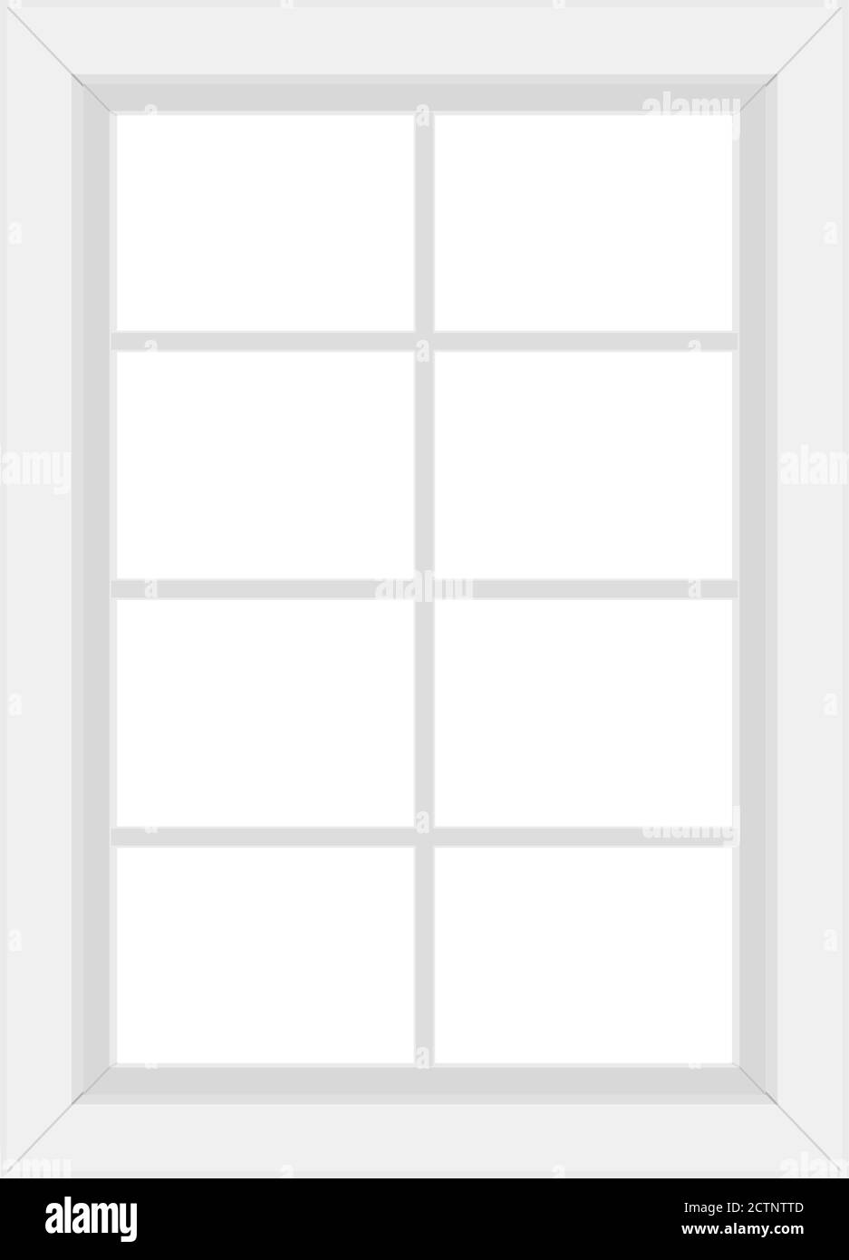 White window frame isolated on white background Stock Vector Image & Art - Alamy