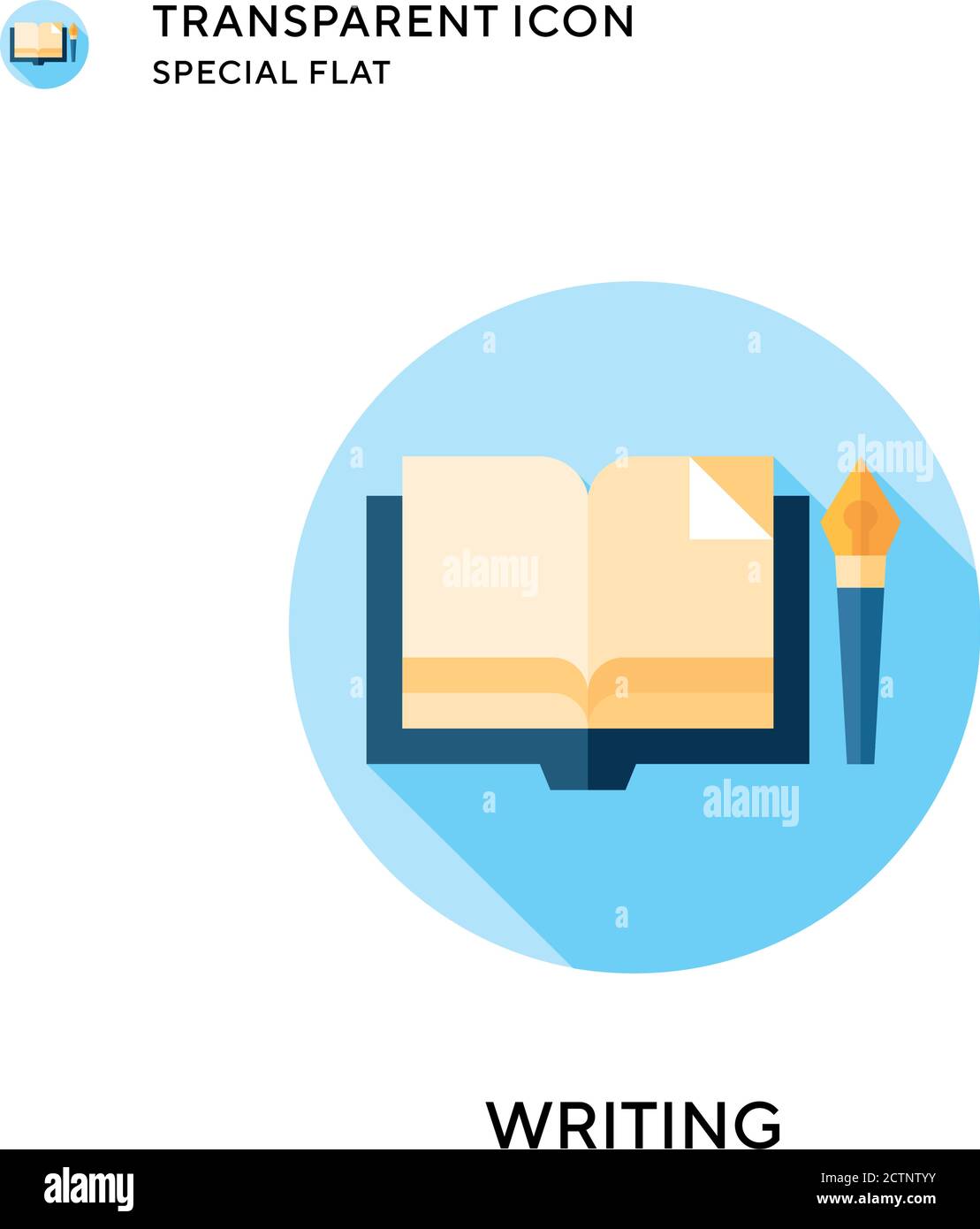 Woman writing letter laptop Stock Vector Images - Alamy