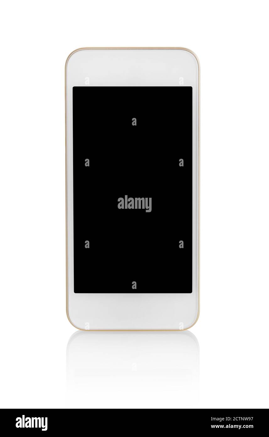 Mobile phone isolated on white Stock Photo - Alamy
