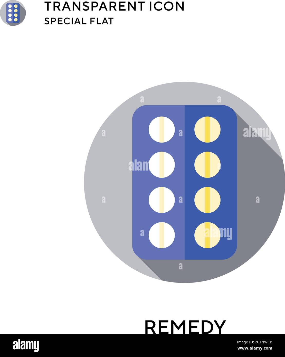 Remedy vector icon. Flat style illustration. EPS 10 vector Stock Vector ...