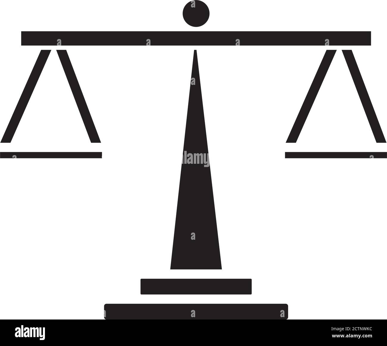 scale balance silhouette style icon vector illustration design Stock ...