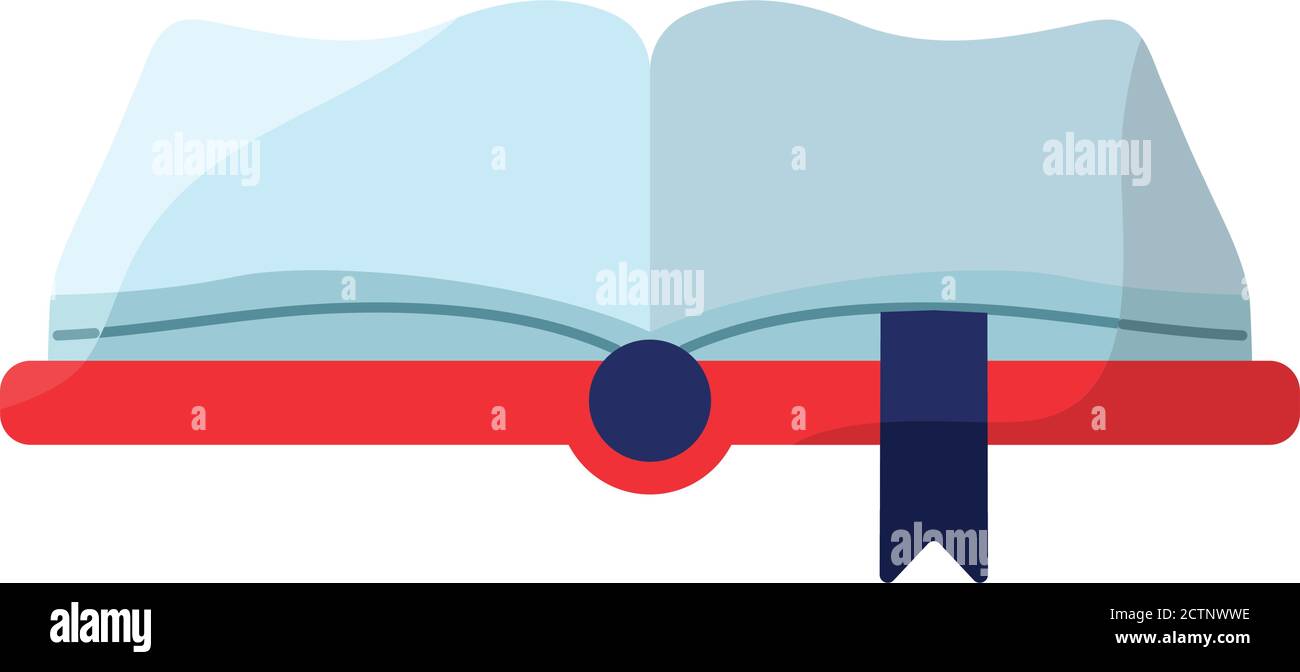 notebook school supply open isolated icon vector illustration design ...